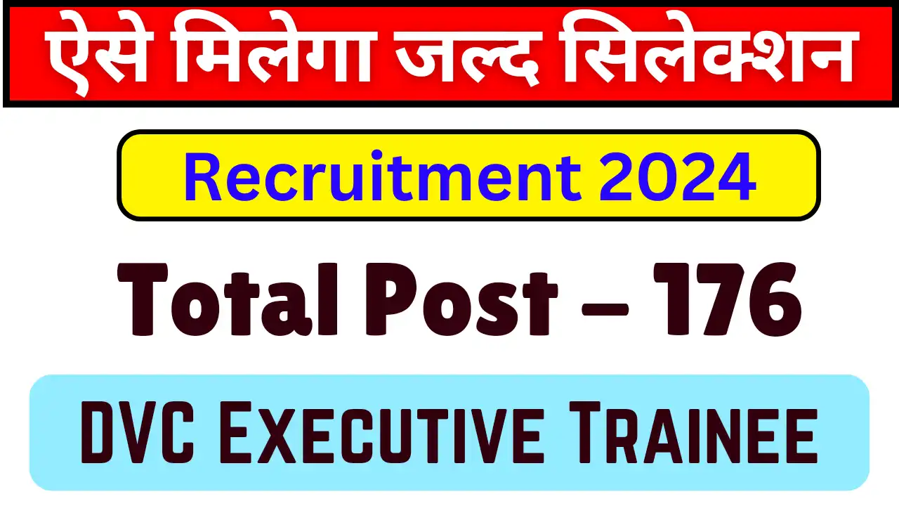 "DVC Executive Trainee Recruitment 2024: 176 पदों पर सुनहरा अवसर! अभी आवेदन करें" - Sarkari Result